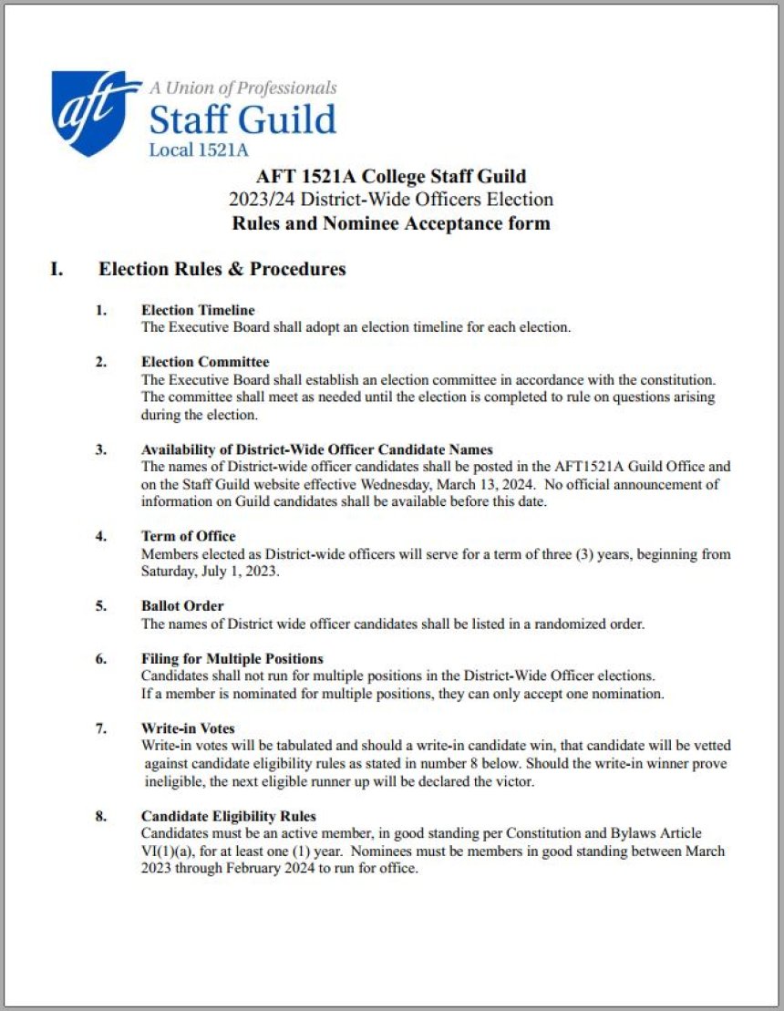AFT College Staff Guild, Local 1521A | AFT Stateweb